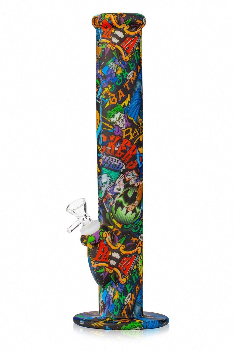 Batman & Joker Glow In The Dark Silicone Tube Bong – Crazy Donkey Glass