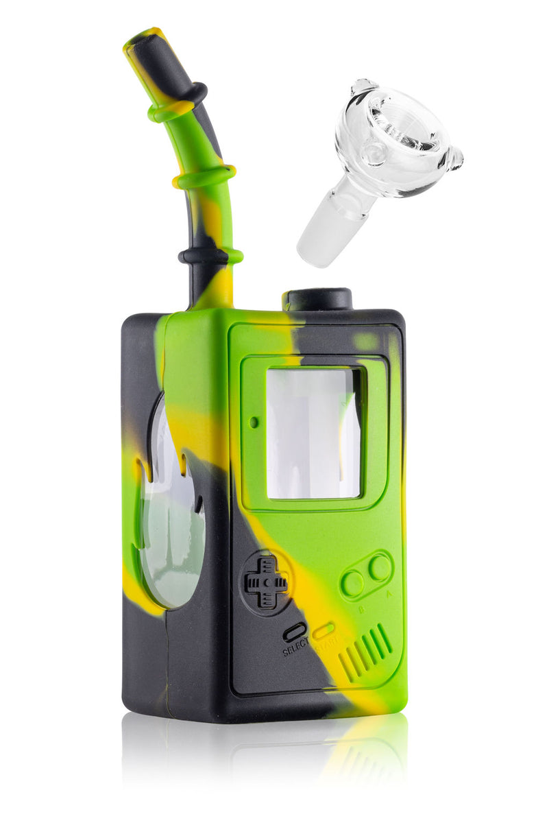 Juice Box Silicone & Glass Bong – Crazy Donkey Glass
