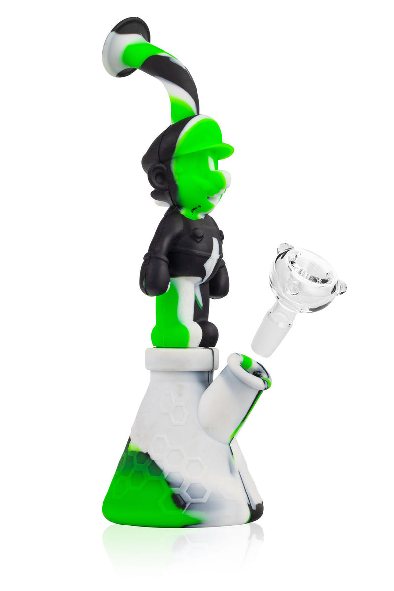 Unbreakable Mario Styled SiliPli™ Silicone Bong – Crazy Donkey Glass