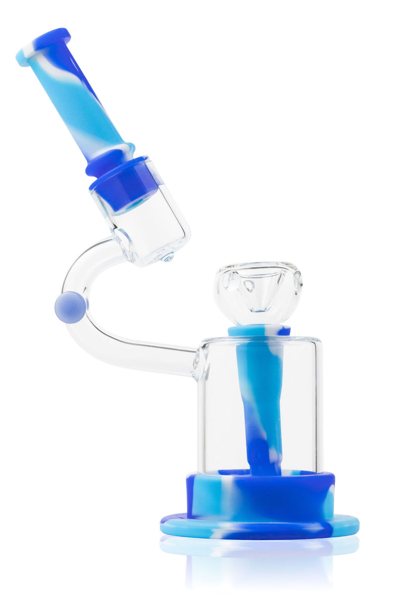 LED Microscope SiliPli™ Silicone Bong – Crazy Donkey Glass